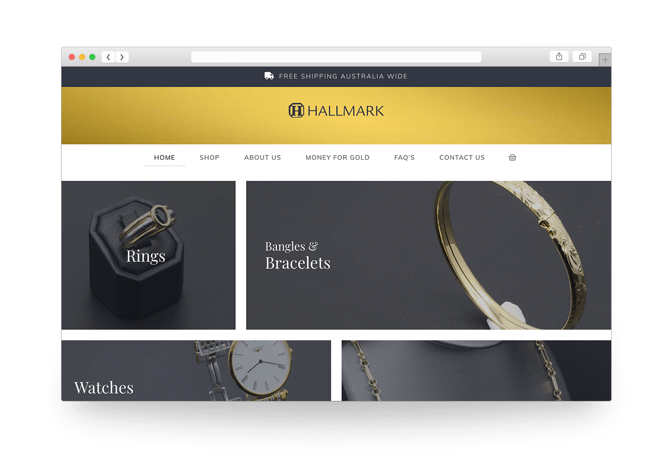 Hallmark Jewellers - Search & Internet